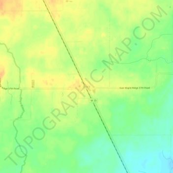 Rock topographic map, elevation, terrain