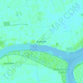Blacktoft topographic map, elevation, terrain