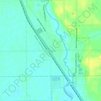 Royalton topographic map, elevation, terrain